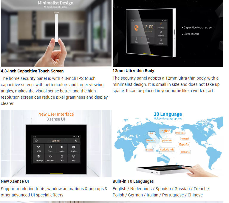 Staniot Alarm Panel | Minisim Smart Homes