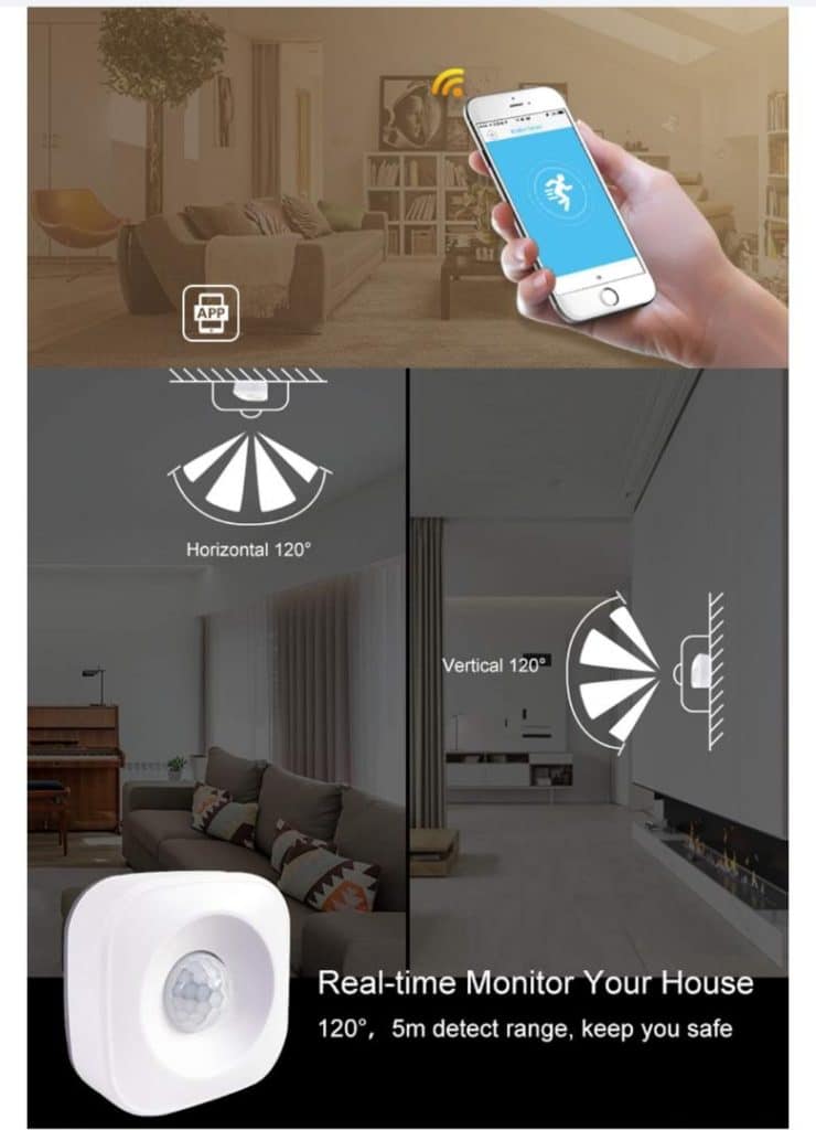 Zigbee motion sensor : Type 2 | Minisim Smart Homes